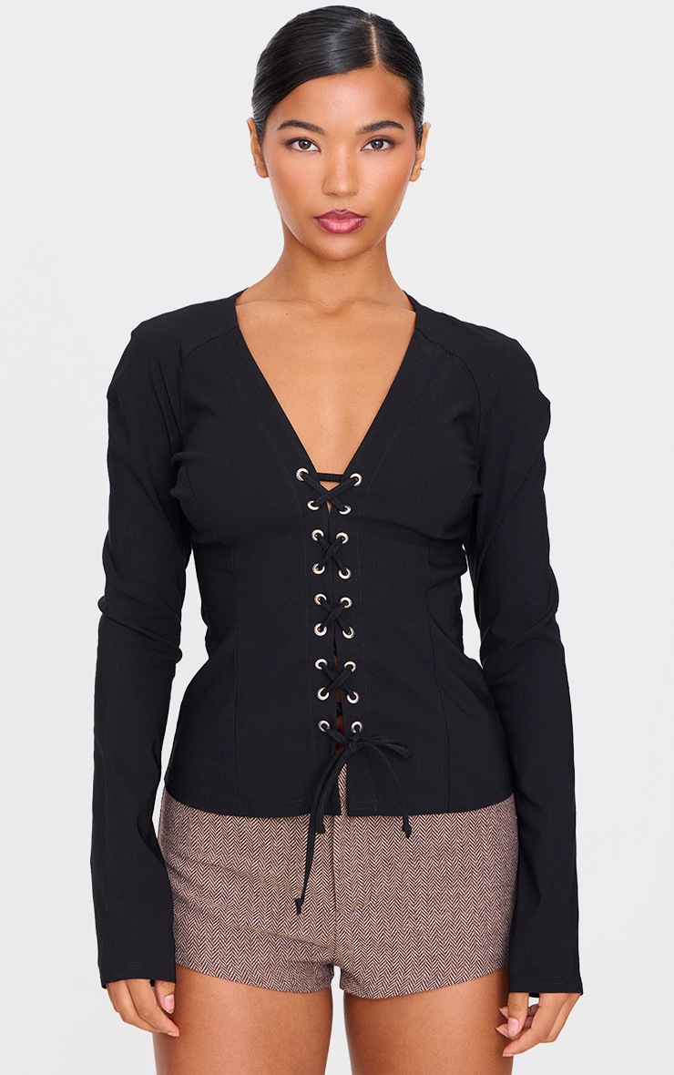 Tie Front Tops | Tie Front Blouses | PrettyLittleThing