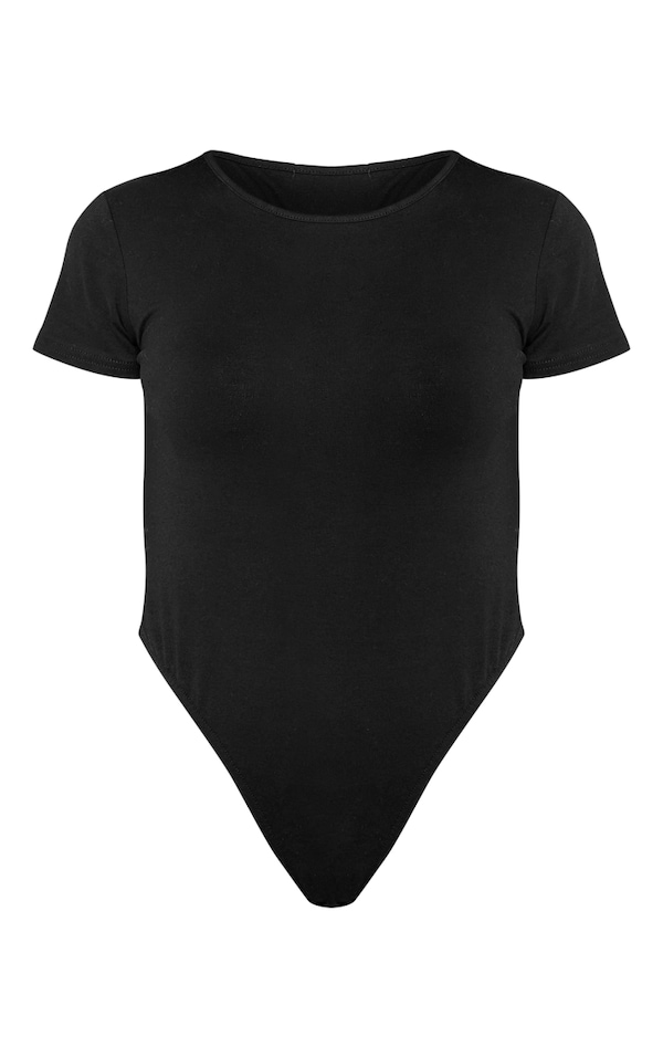 Body En Coton Noir Ouvert Dans Le Dos | Tops | PLT FR