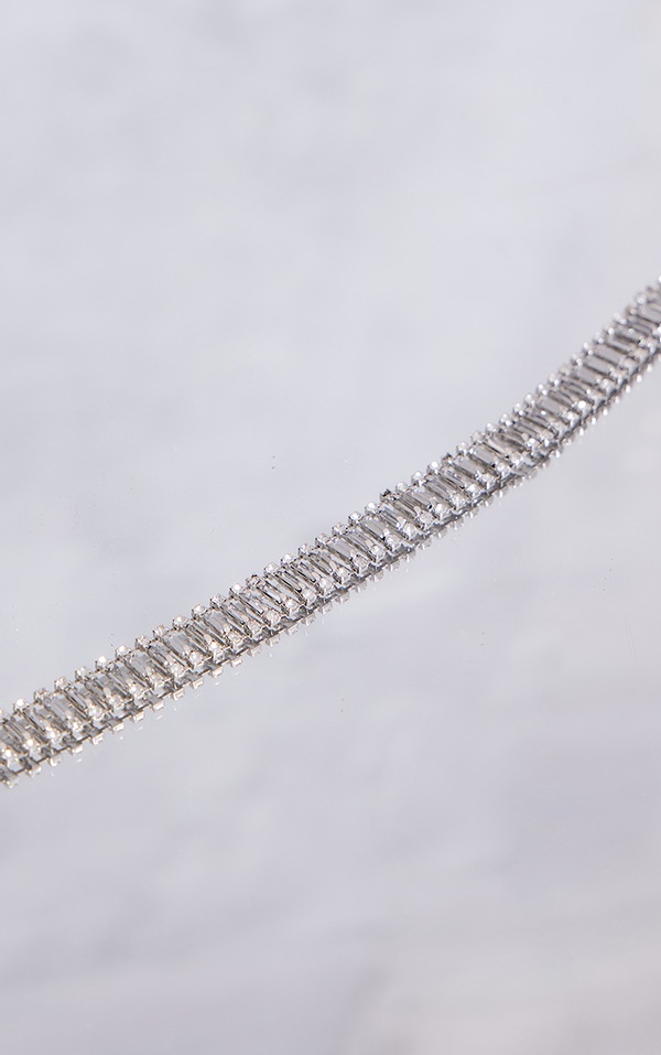 Silver Diamante Chunky Choker Necklace | Accessories ...