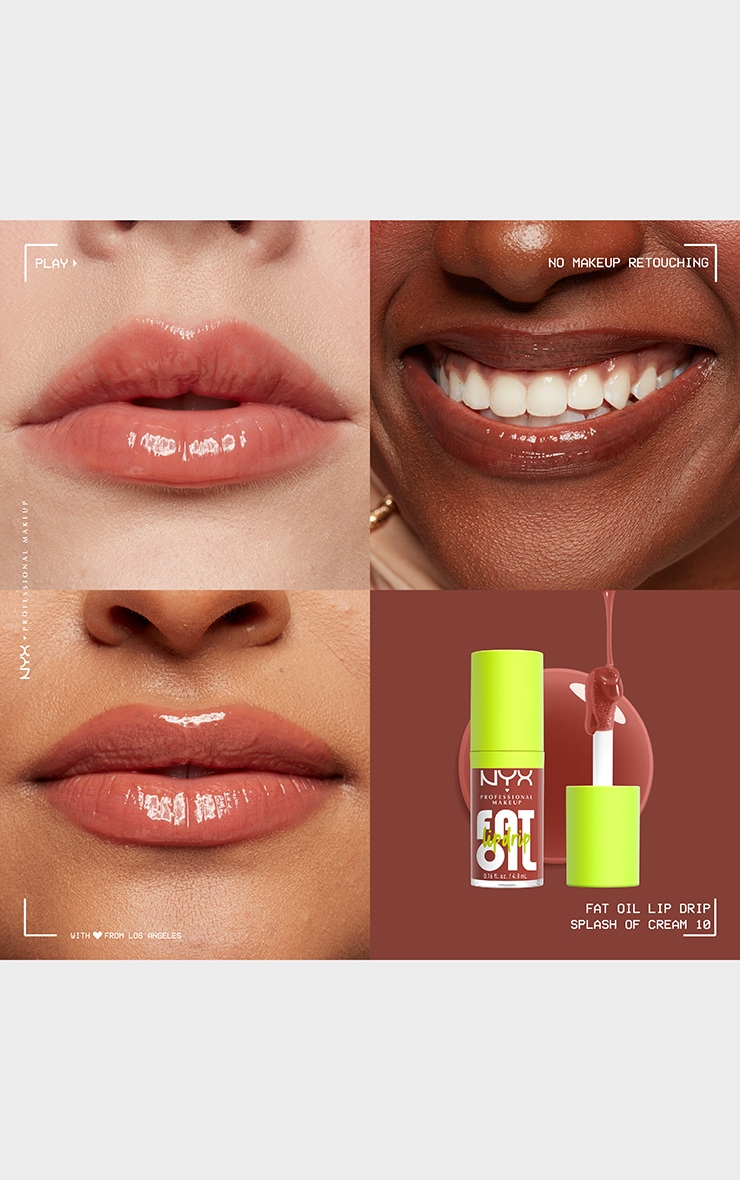 Nyx Professional Makeup Fat Oil Lip Drip - Splash Of Cream | Beauty ...