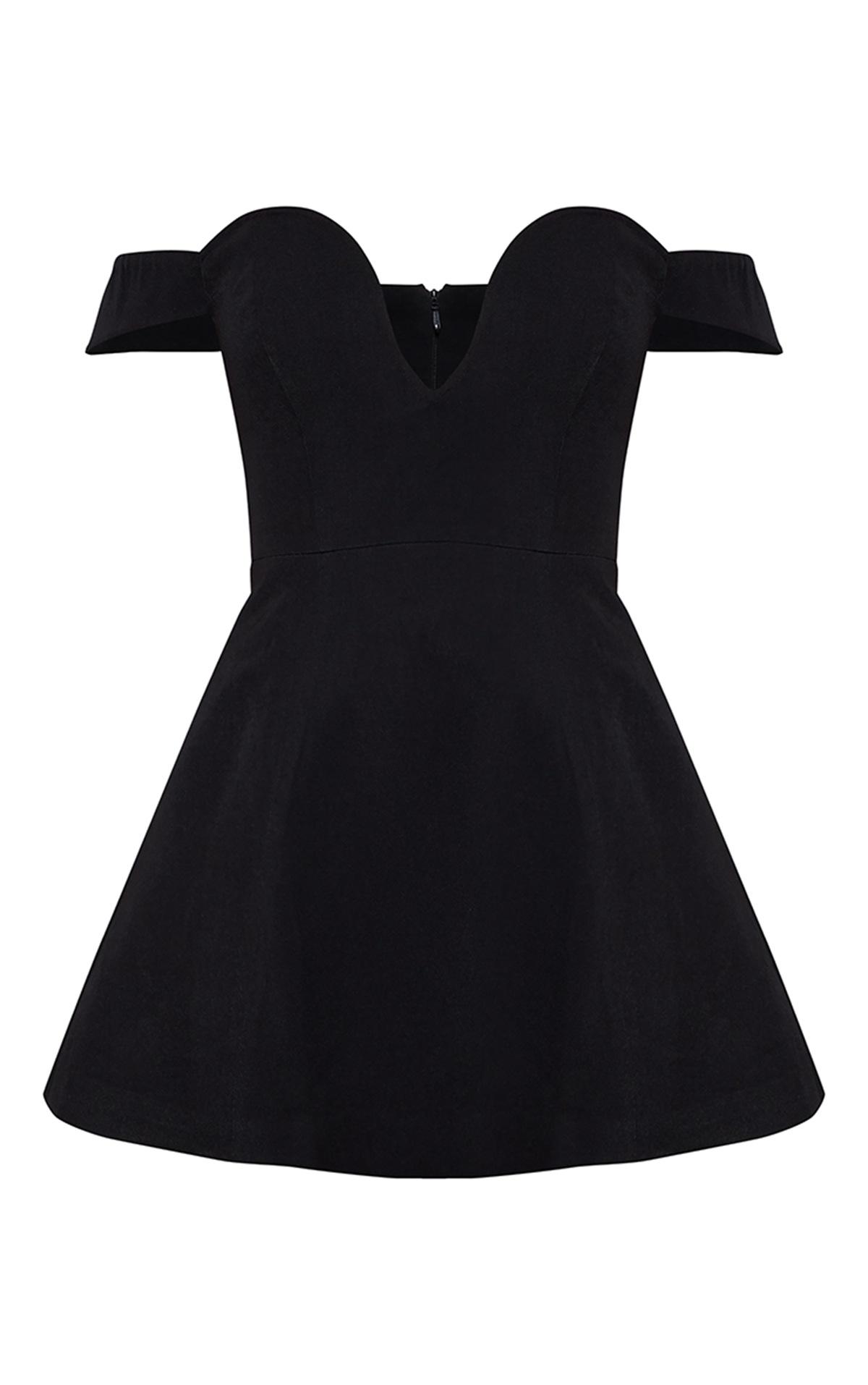 Premium Black Wired Bardot Shift Dress | Dresses | PrettyLittleThing