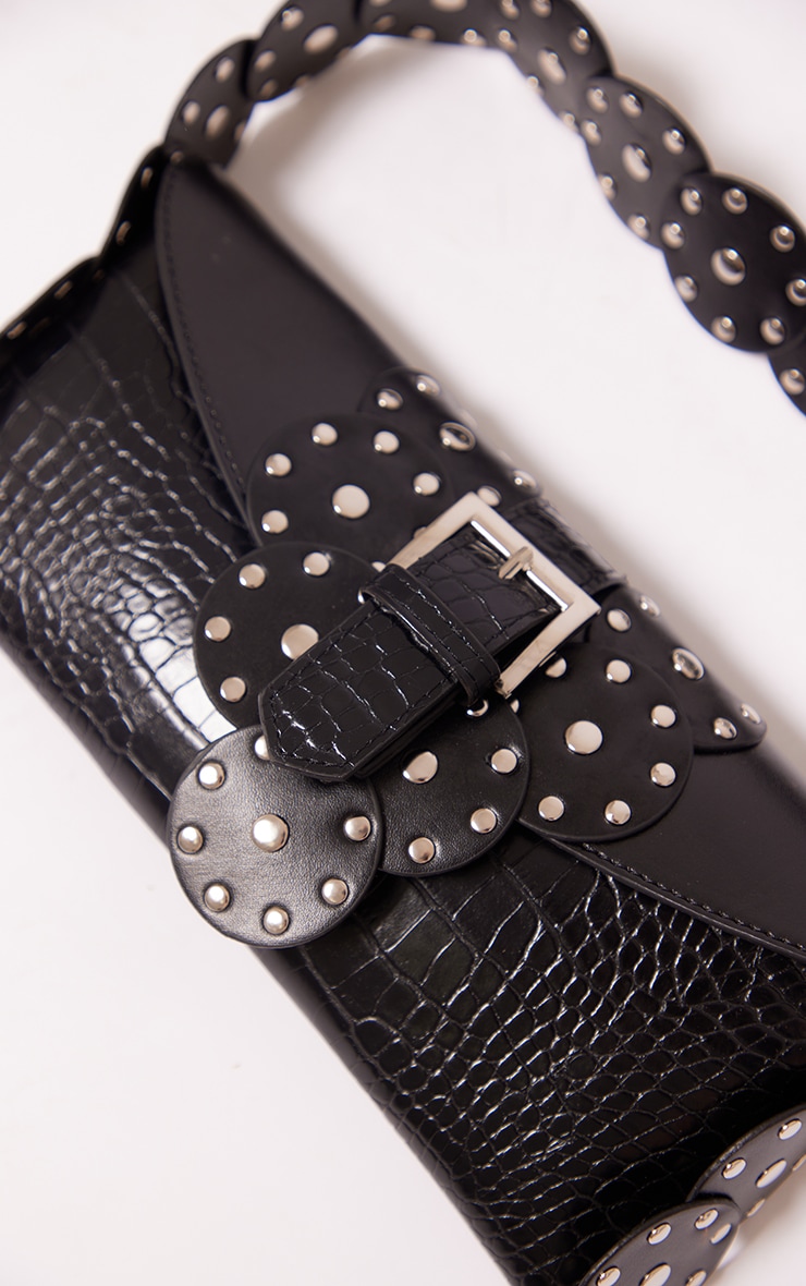 Black Sheild Strap Shoulder Bag | Accessories | PrettyLittleThing