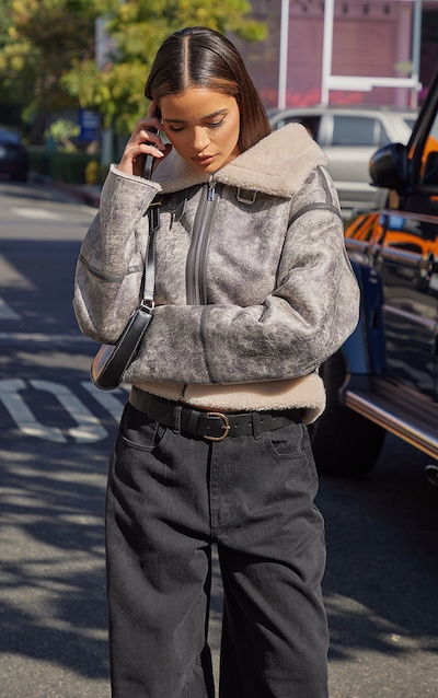 Teddy Aviator Jackets | PrettyLittleThing