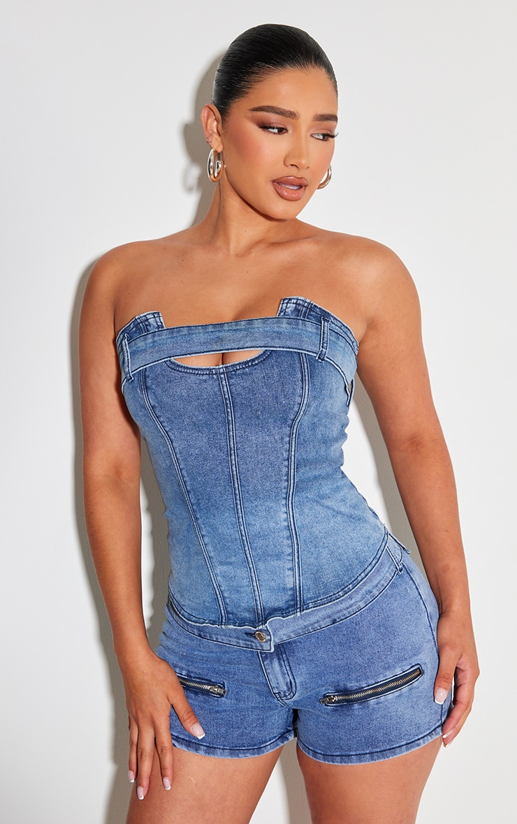 Denim Tops | Women's Denim Shirts | PrettyLittleThing