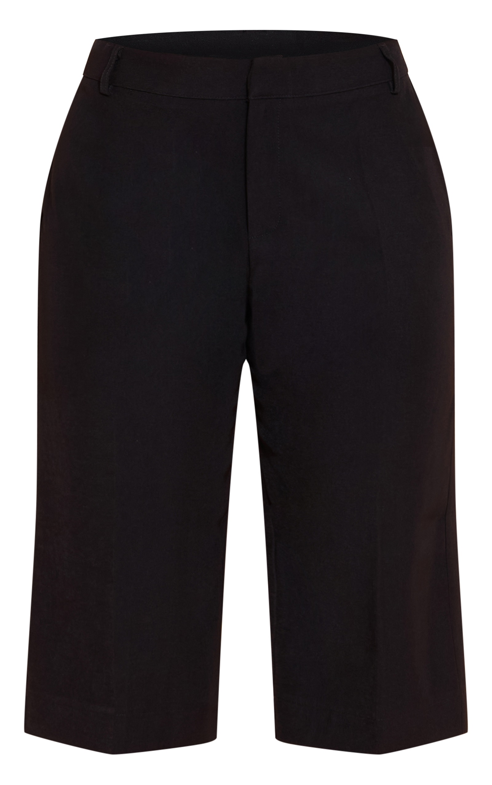 Shape Black Tailored Woven Longline Shorts | Shape | PLT
