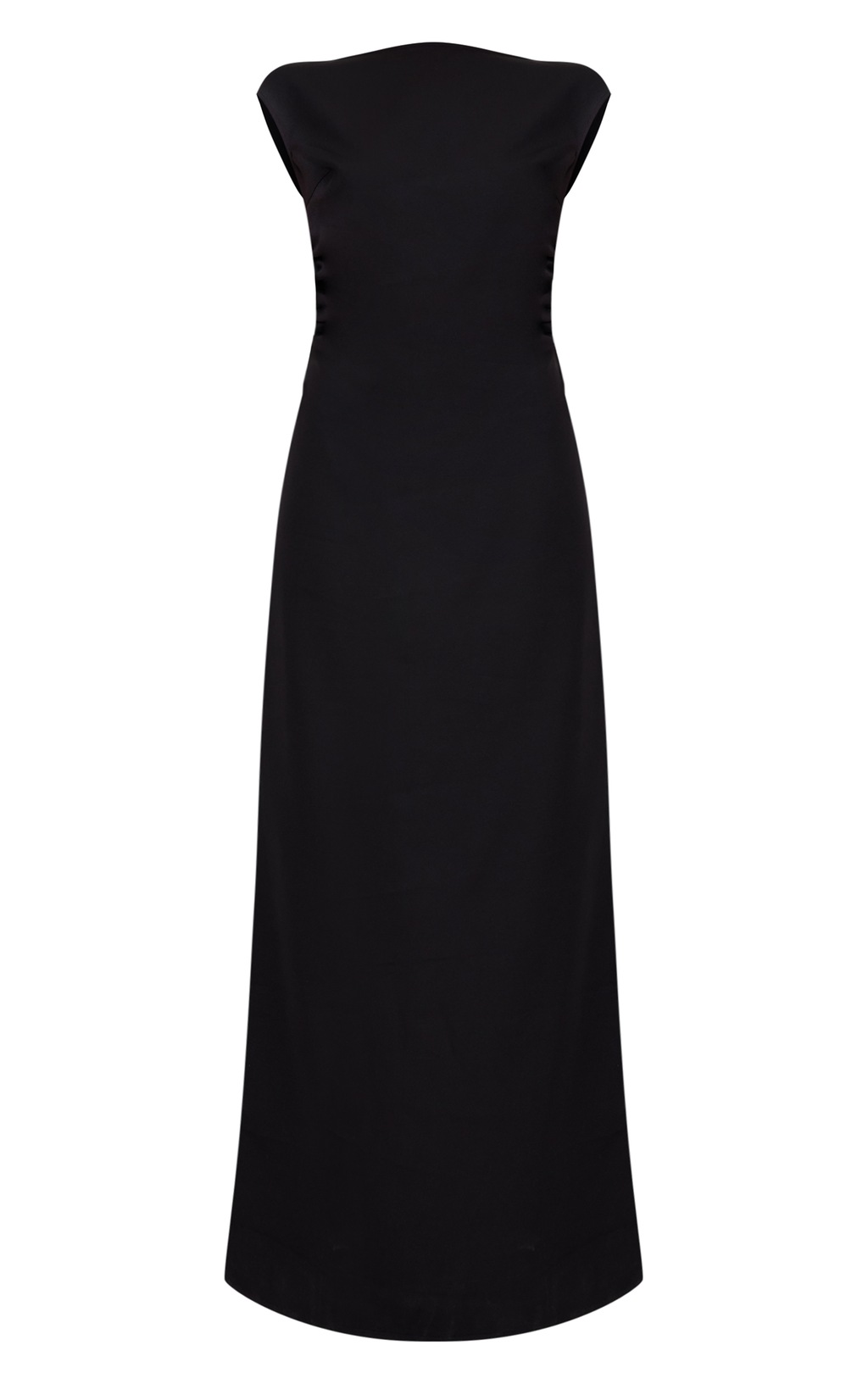 Black Cap Sleeve Ruched Maxi Dress | Dresses | PrettyLittleThing