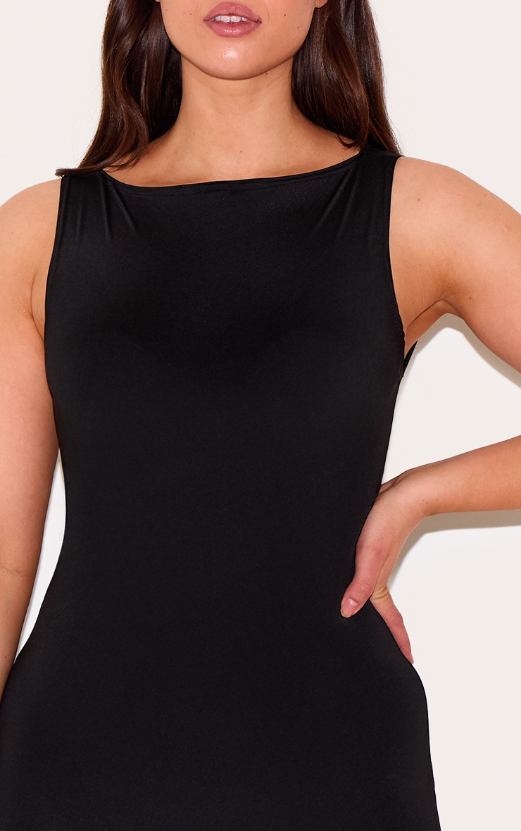 Shape Black Straight Neck Sleeveless Bodycon Dress | Shape ...