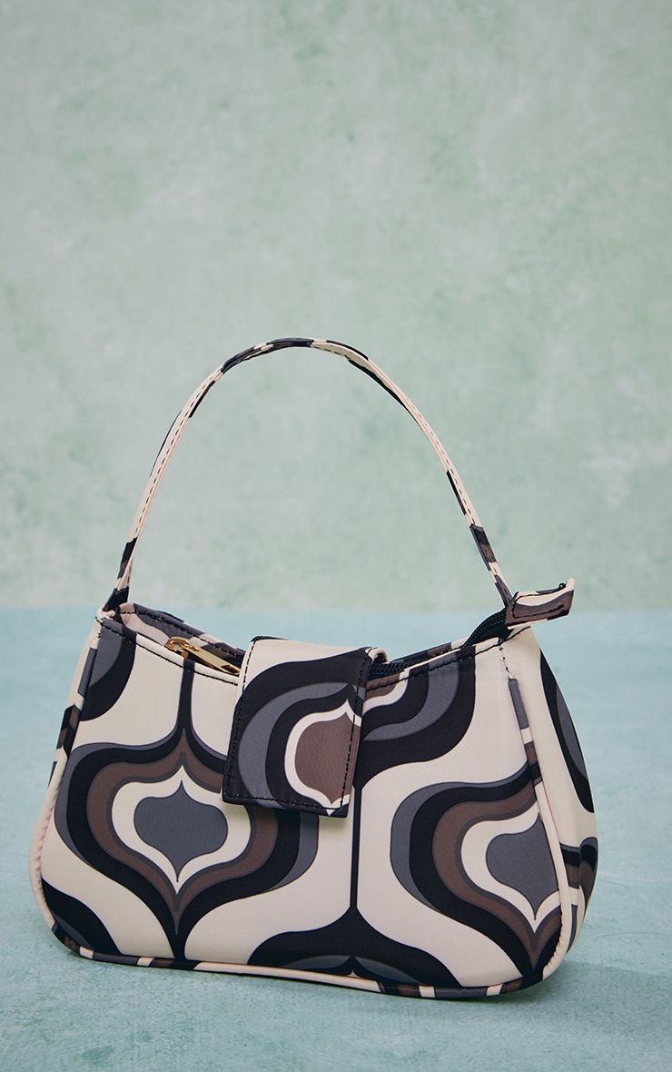 Multi Abstract Printed Mini Shoulder Bag | PrettyLittleThing USA