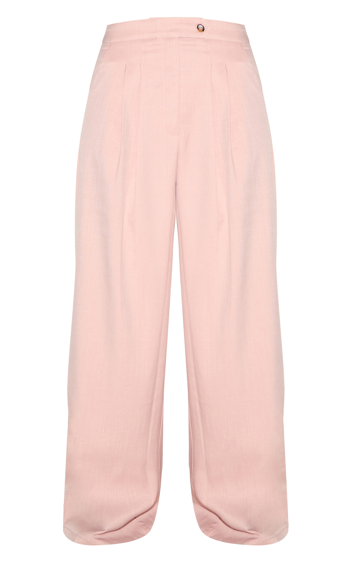 Light Pink Tailored Woven Wide Leg Trousers | Co-ords | PLT