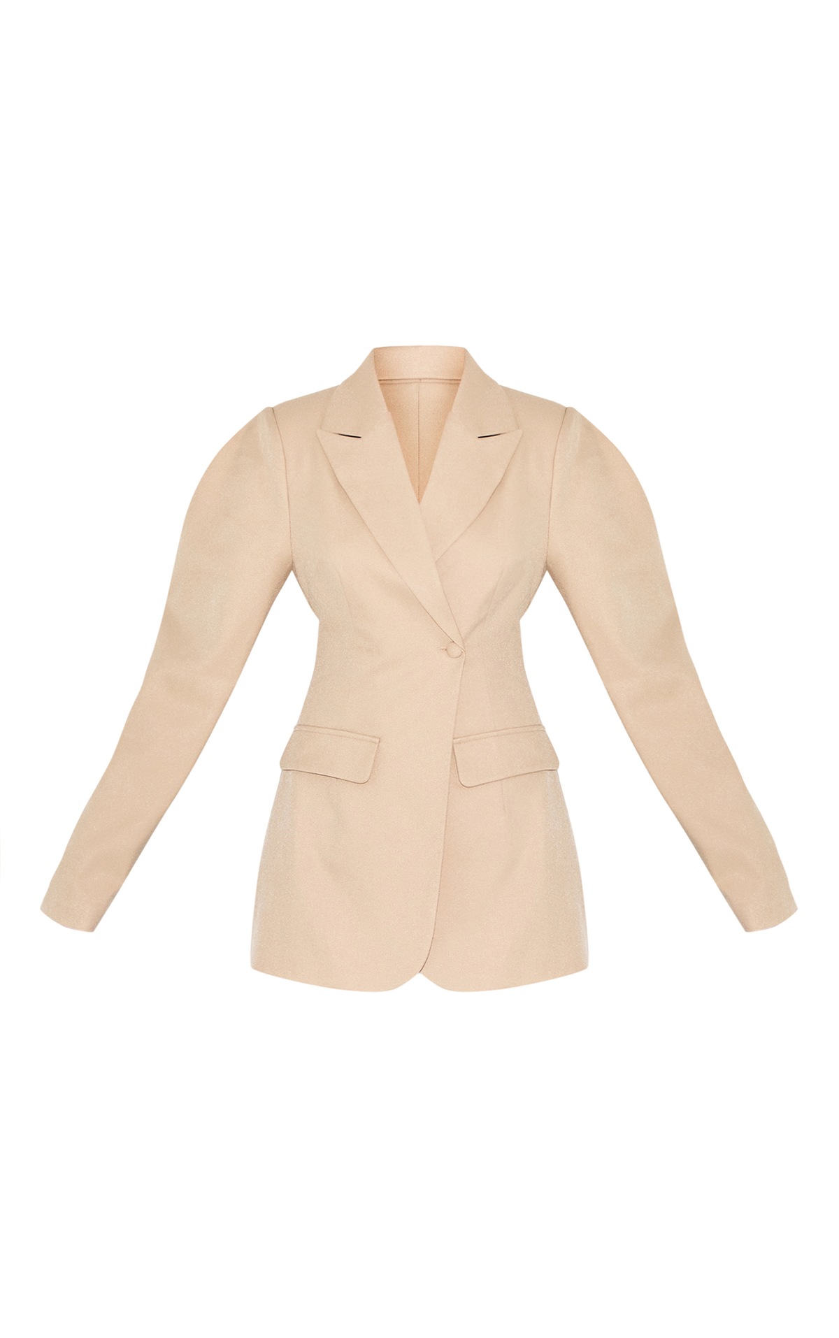 Stone Drop Shoulder Cinch Waist Extreme Blazer | Outerwear | PLT USA