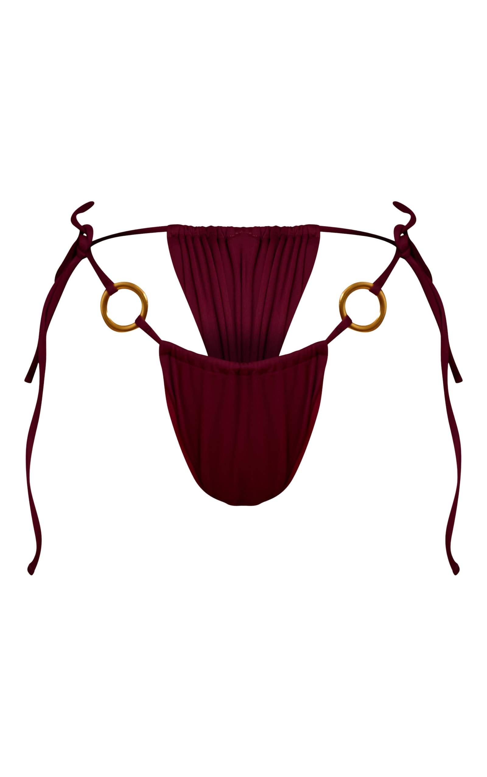 Purple O Ring Micro Tie Side Bikini Bottoms | Swimwear | PrettyLittleThing USA