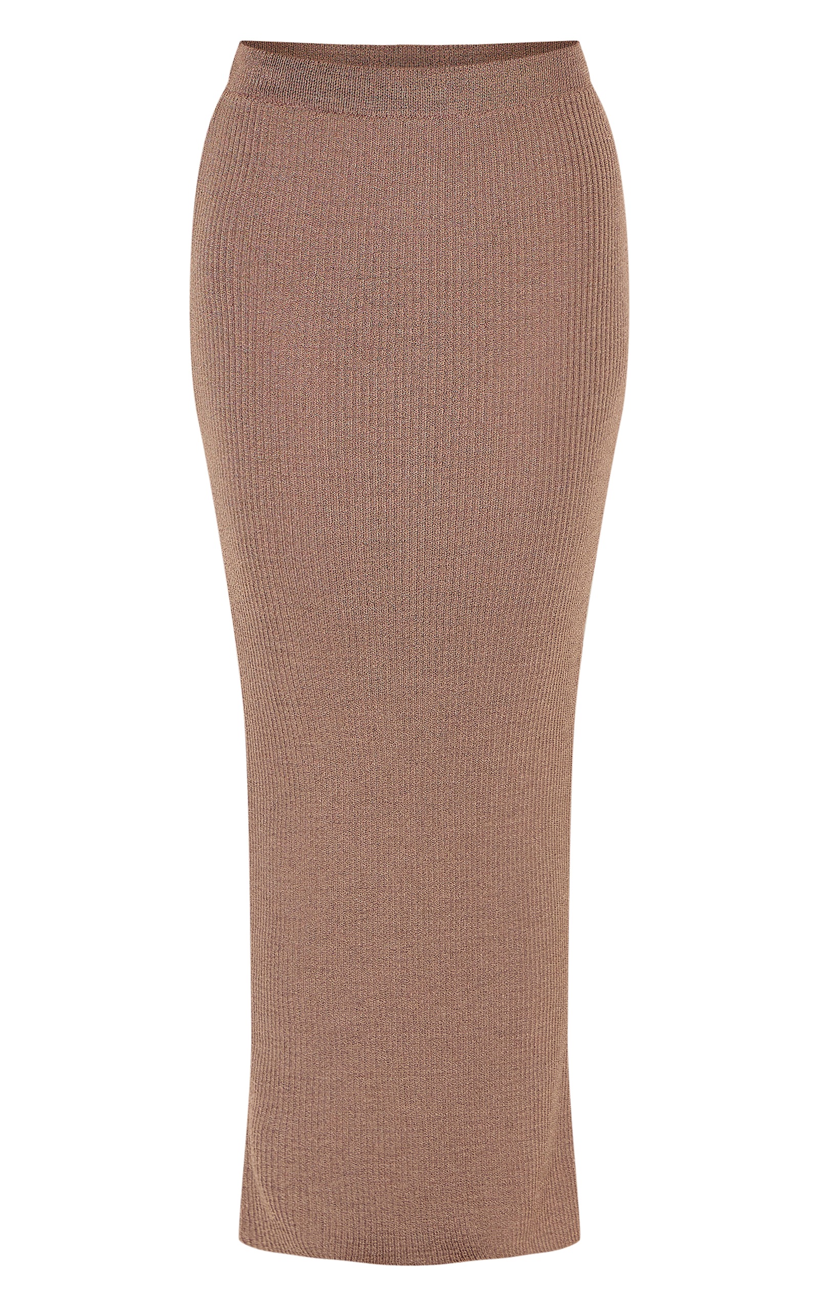 Deep Mocha Filagree Maxi Skirt | Knitwear | PLT USA