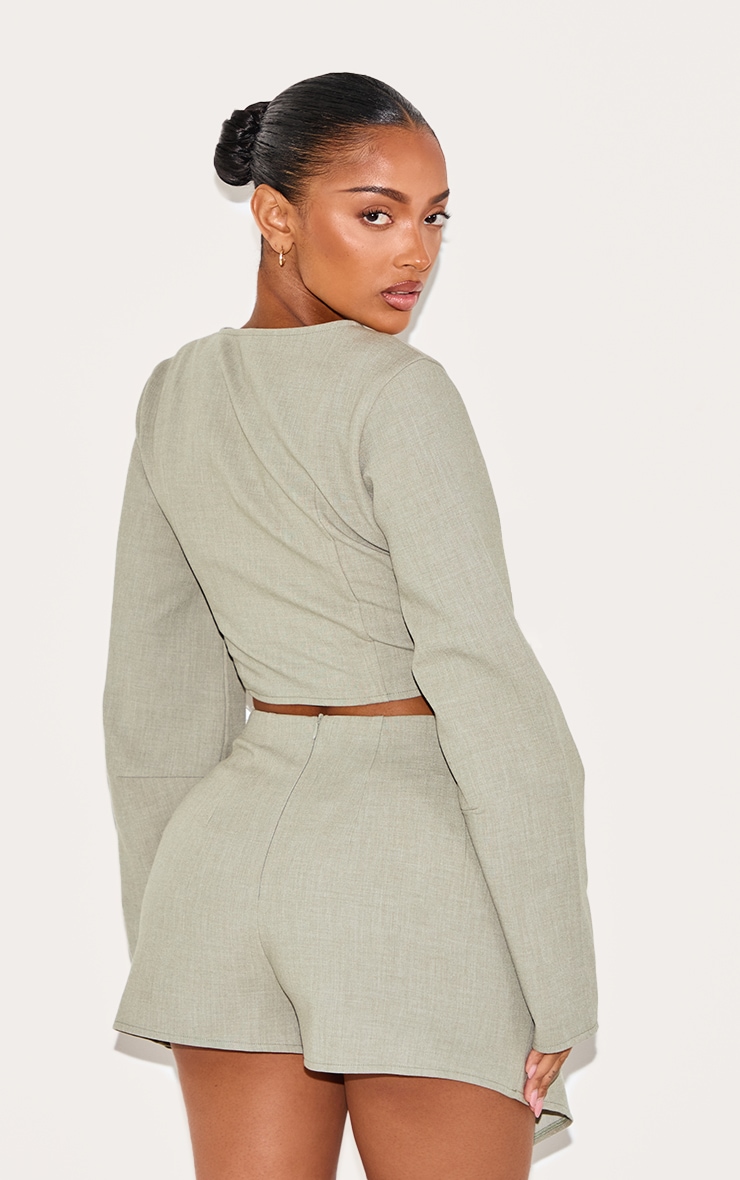 Shape Sage Woven Asymmetrical Hammered Blazer | Shape ...