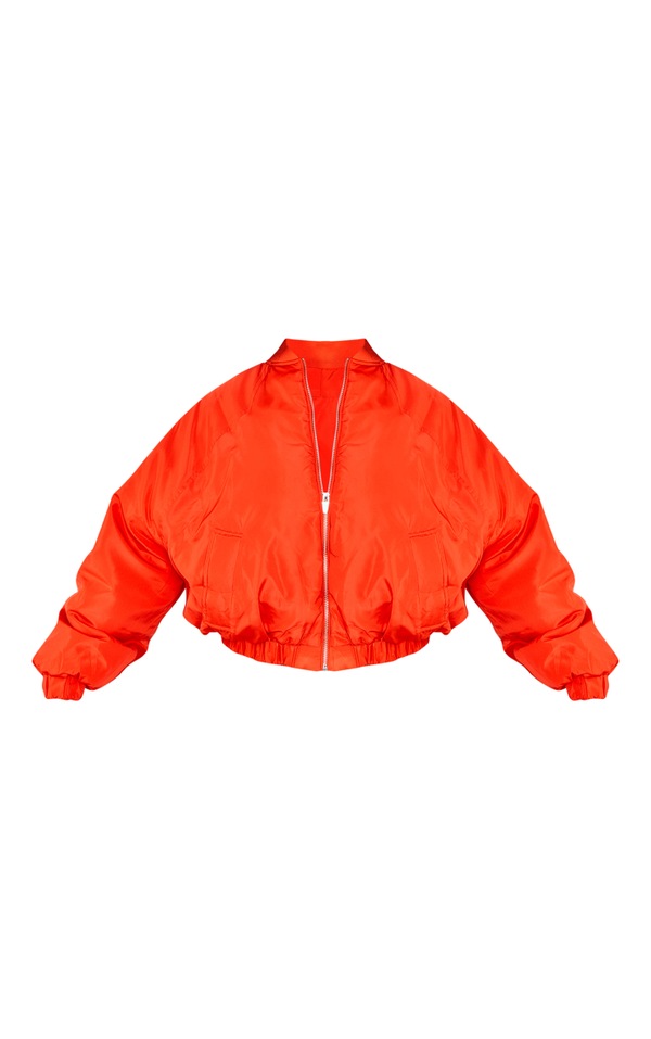 Red Oversized Bomber Jacket | Outerwear | PLT CA
