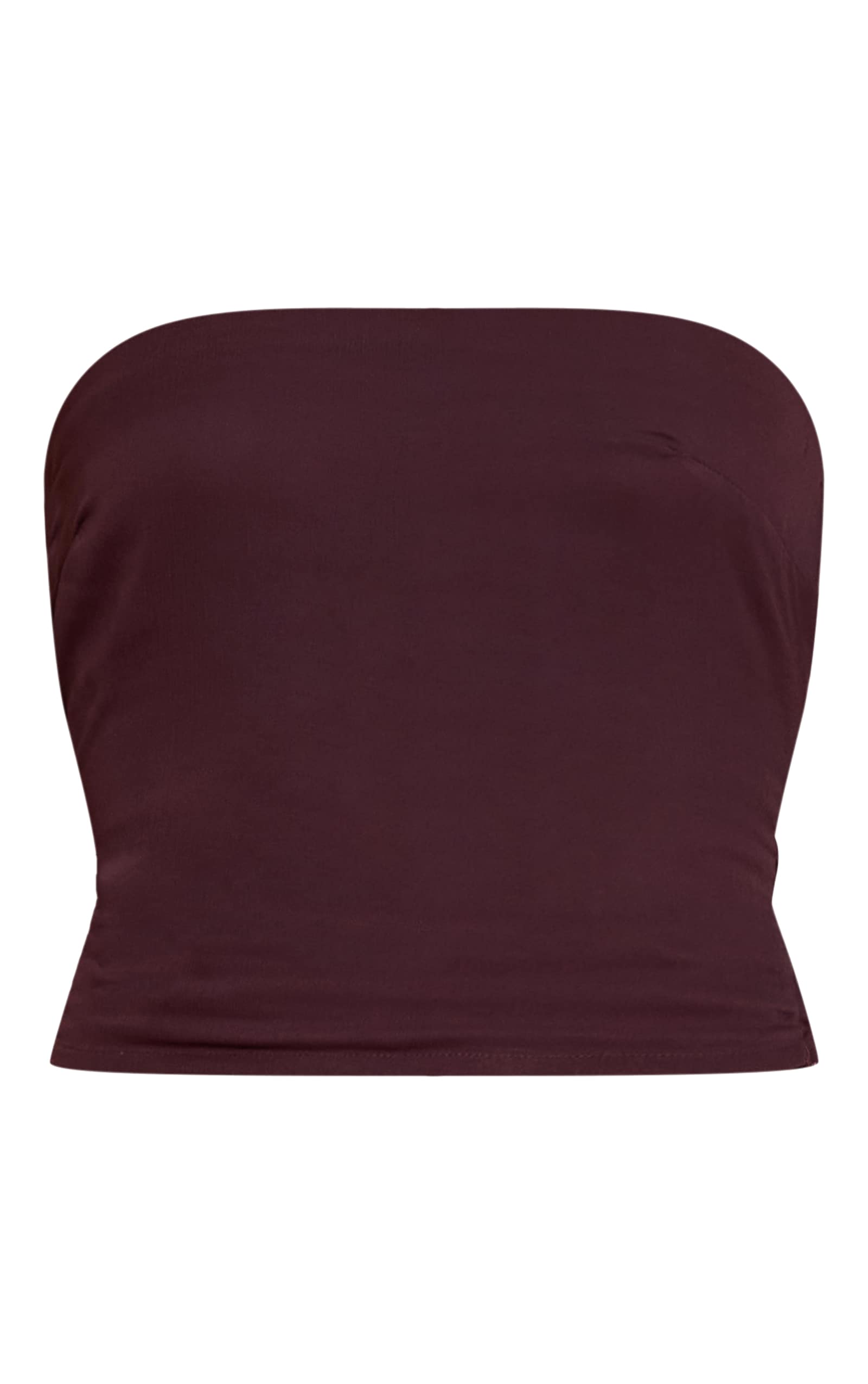 Chocolate Chiffon Neck Wrap Bandeau Top | Co-ords | PrettyLittleThing USA