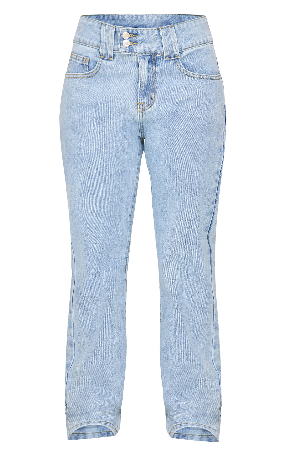 Petite Light Blue Wash Denim Straight Leg Jeans | Petite ...