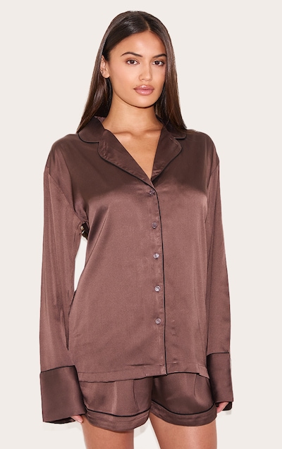 Satin Pajamas For Women | Silky PJs | PrettyLittleThing USA