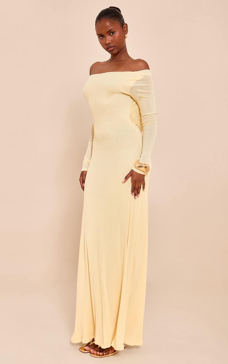 Butter Cream Double Layer Onion Skin Cowl Back Dress | Dresses ...