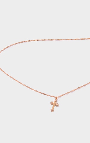 Gold Diamante Cross Belly Chain | Accessories | PLT