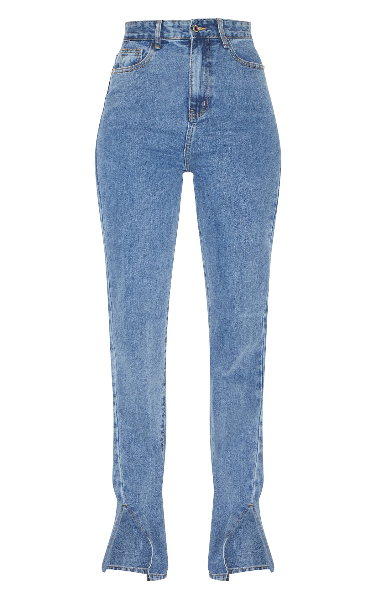 Tall Vintage Wash High Waist Split Hem Jeans | Tall | PLT