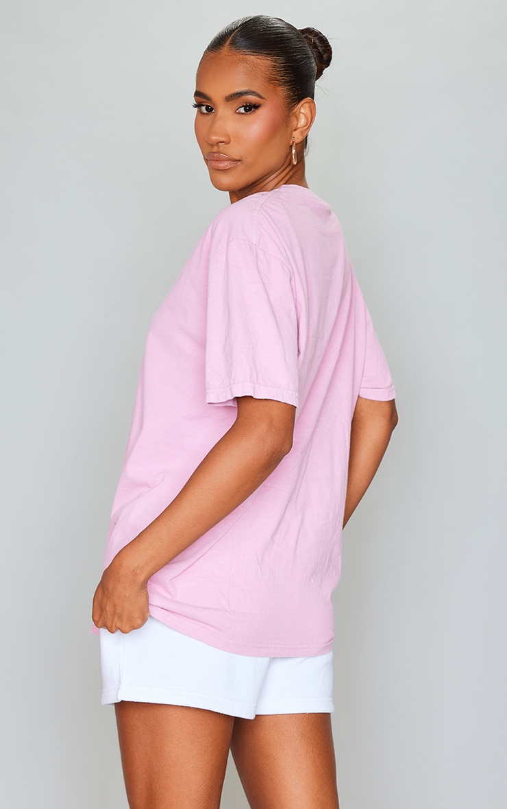 Baby Pink Health And Leisure Washed T Shirt | PrettyLittleThing USA