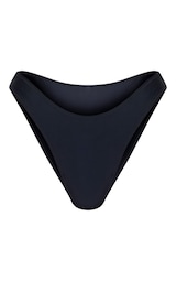 Black Brazilian Mini Bikini Bottom | Swimwear | PrettyLittleThing USA