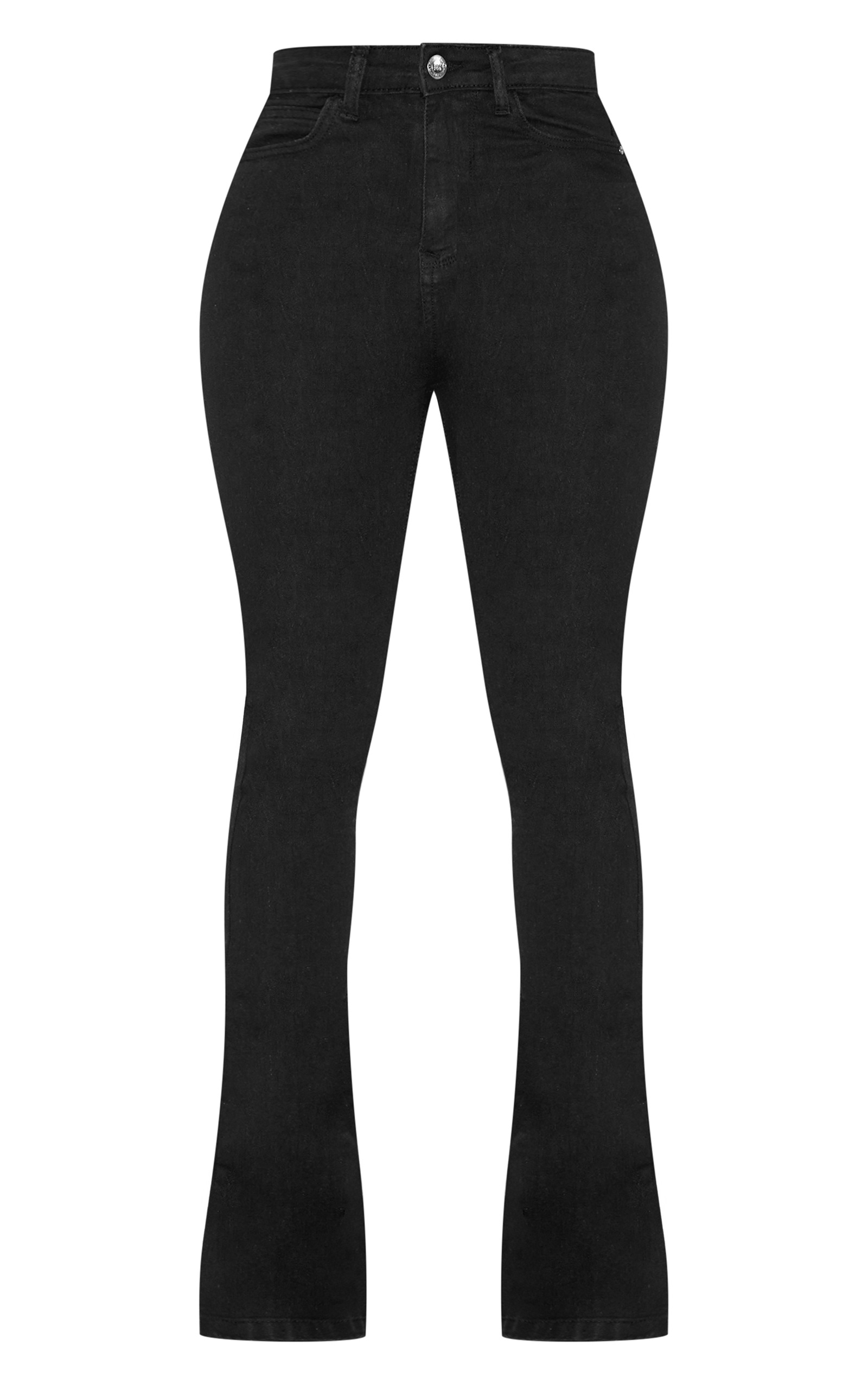 Shape Black High Waist Skinny Flared Jeans | Shape | PrettyLittleThing AUS