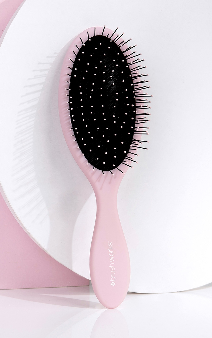 Brushworks Professional Oval Detangling Hair Brush - Pink | Beauty ...