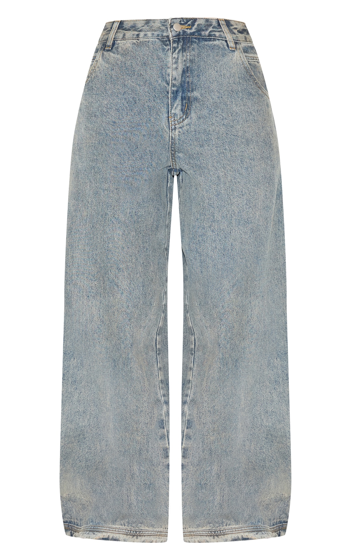 Vintage Seam Detail Low Rise Baggy Jeans | Denim | PrettyLittleThing USA