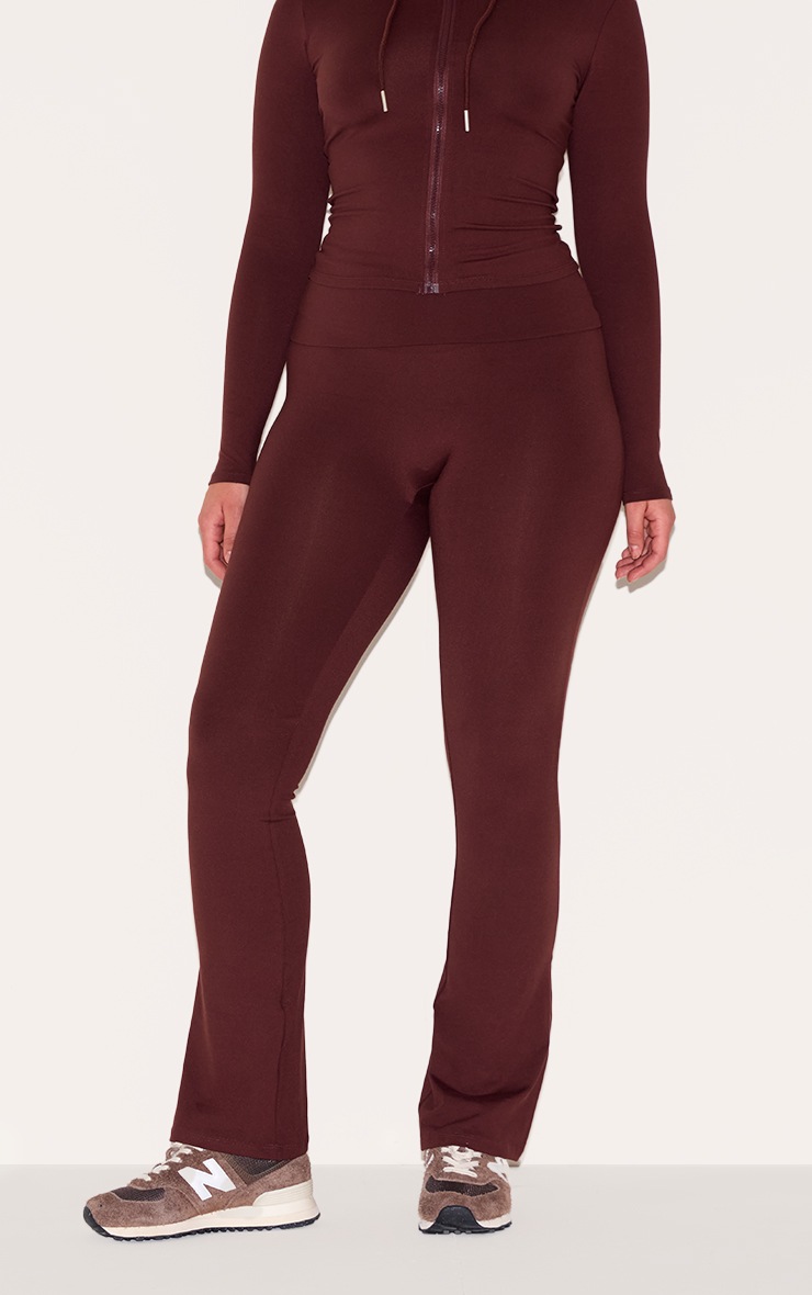Shape Brown Stretch Sculpted Foldover Waist Pants | Shape ...