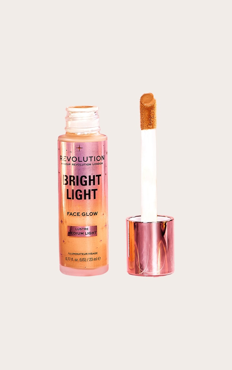 Makeup Revolution Enlumineur Bright Light Face Glow Lustre Medium Light ...