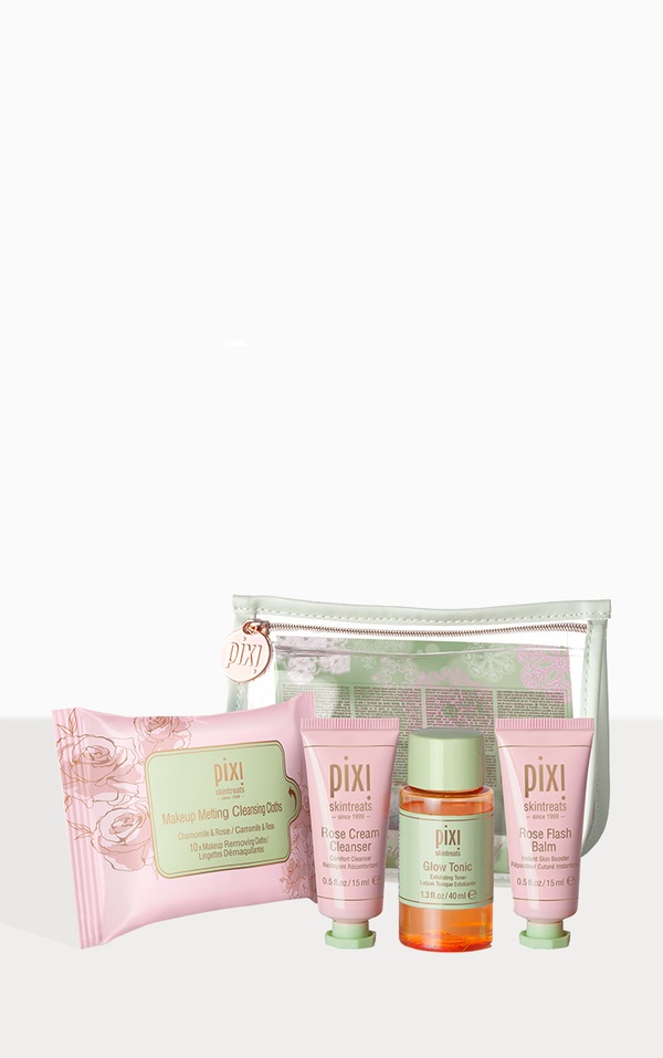 Pixi Rose Glow Skincare Routine Set | Beauty | PrettyLittleThing KSA