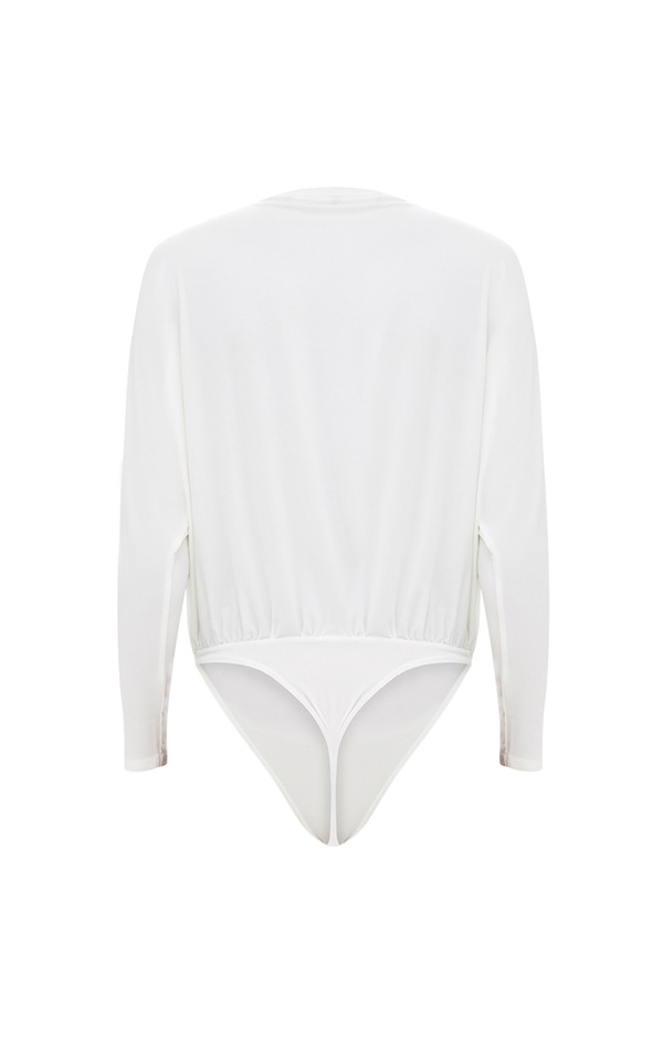 Body-string Blanc Décolleté | PrettyLittleThing