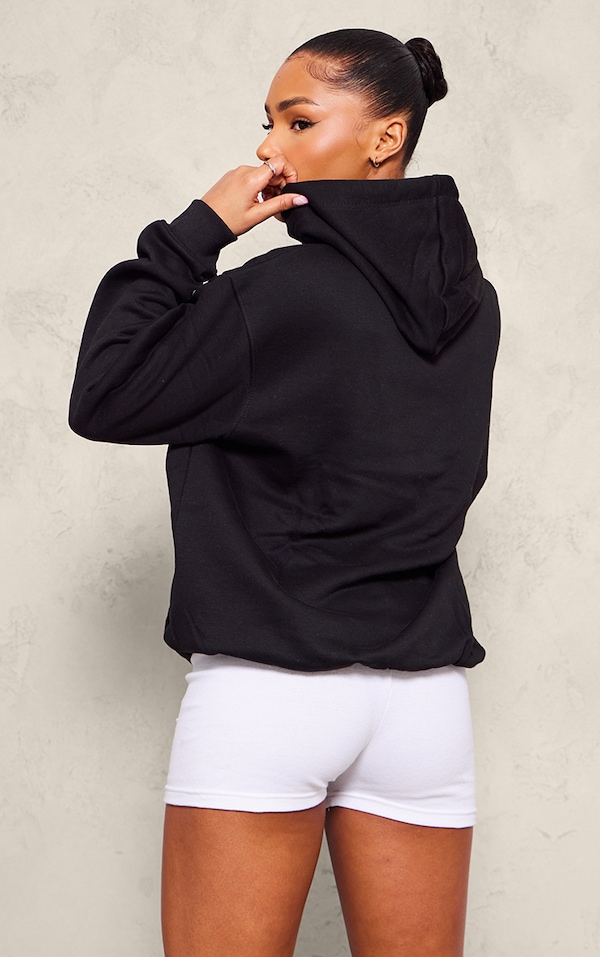 PLT Black Embroidered Oversized Hoodie | Athleisure | PLT IRE