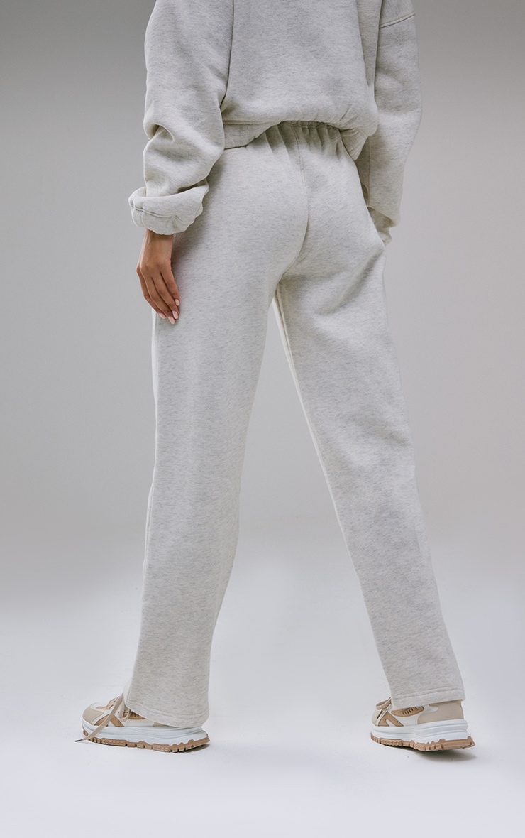 Plt Oatmeal Badge Embroidery Drawstring Joggers | PrettyLittleThing