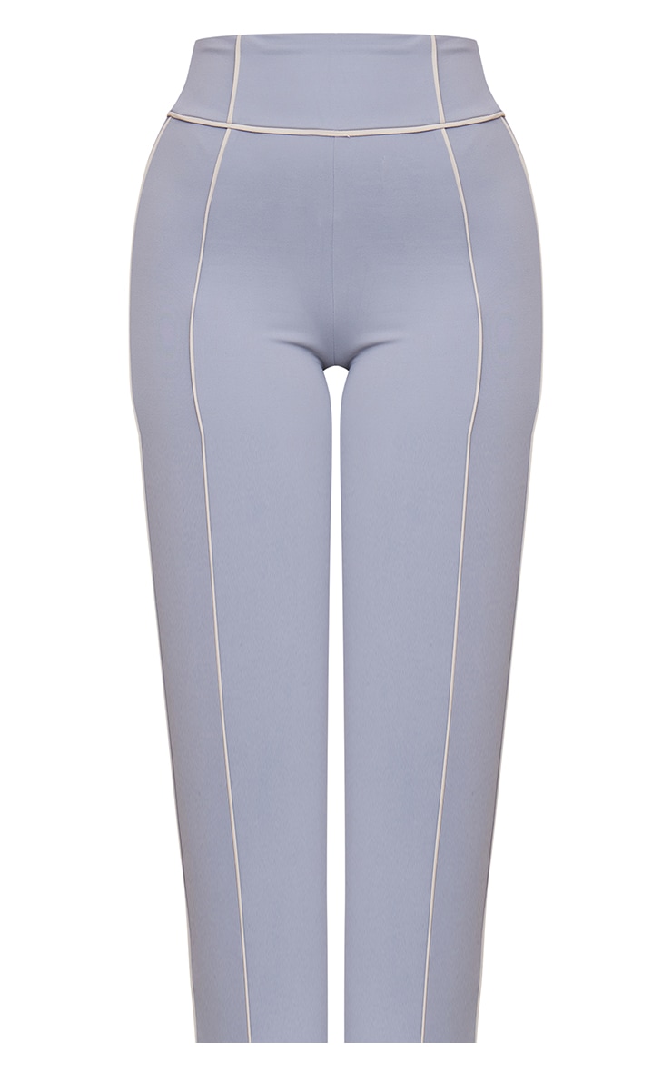 PLT Steel Blue Sculpt Contrast Seam Gym Leggings | Activewear ...