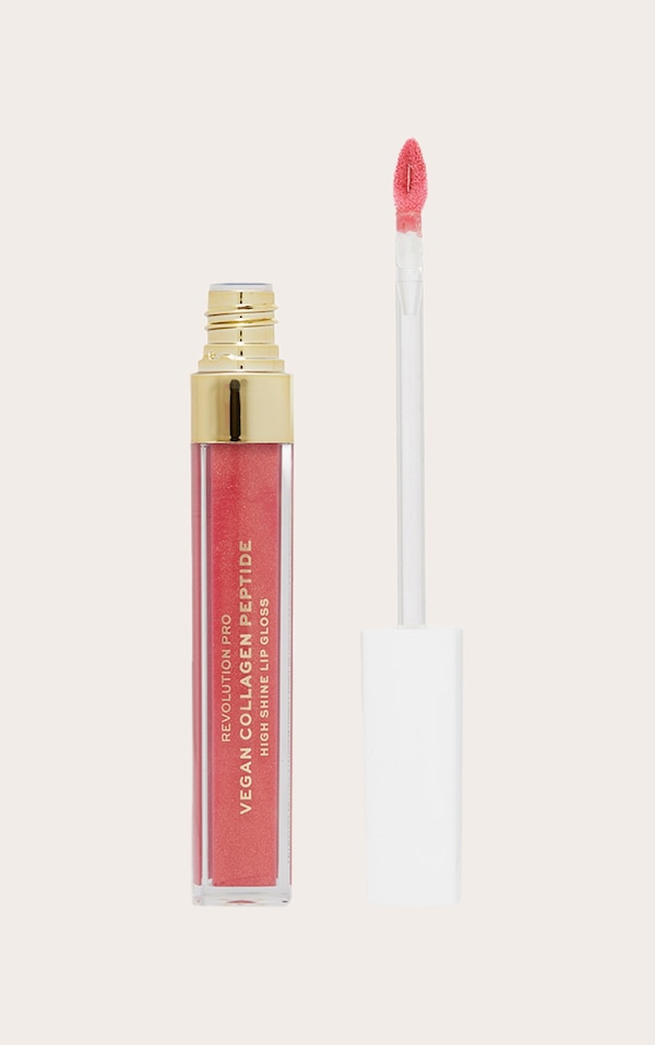 Revolution Pro Vegan Collagen Peptide High Shine Lip Gloss Cashmere ...