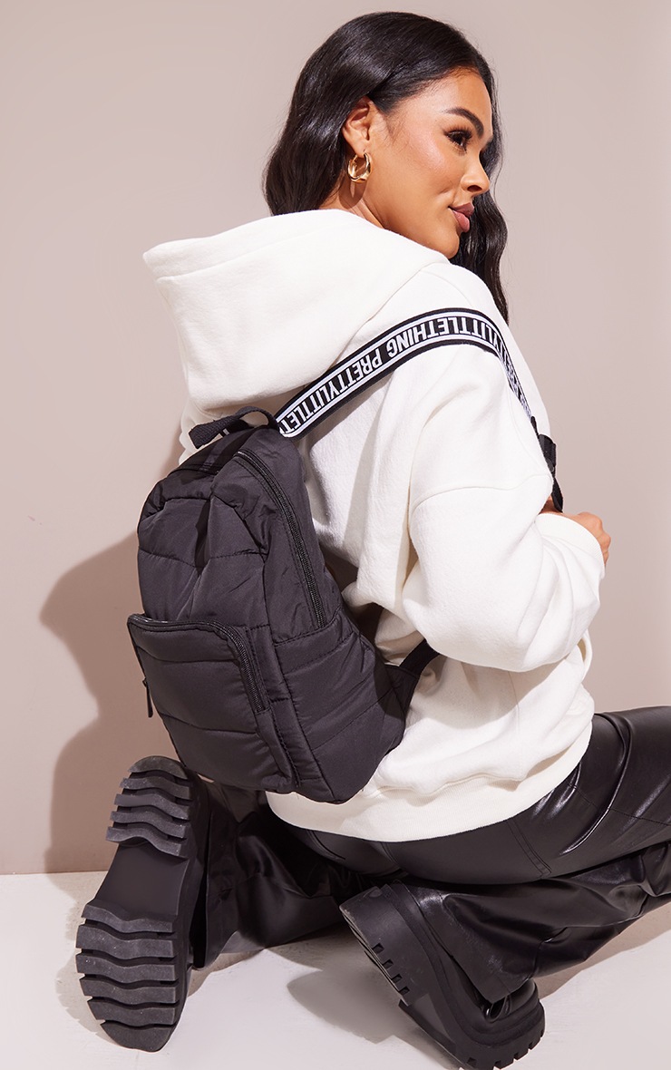 PRETTYLITTLETHING Black Backpack | Accessories | PLT