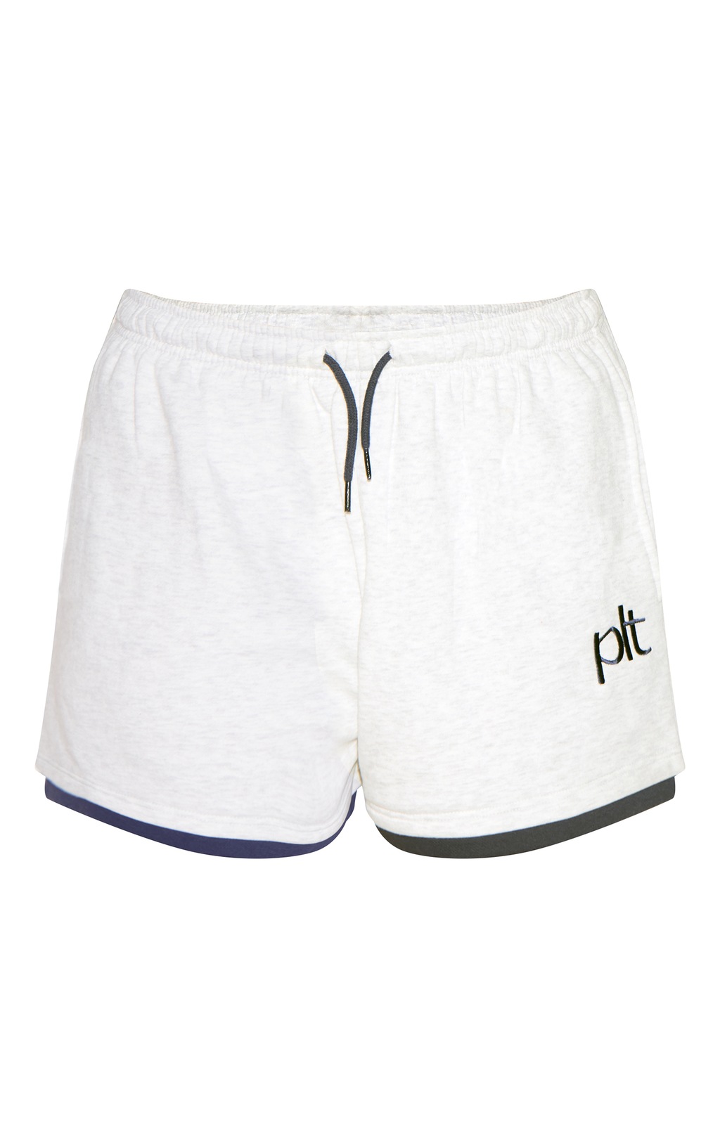 Plus Ash Grey Plt Sweat Short | Plus Size | PrettyLittleThing USA