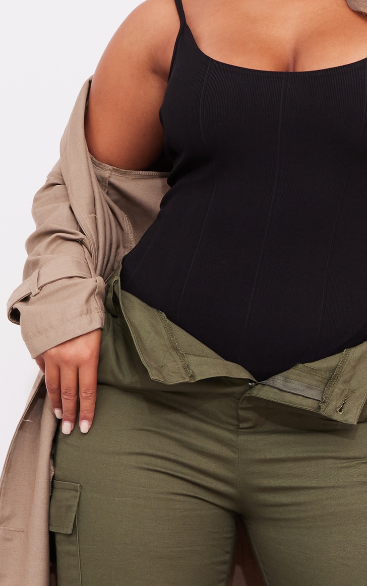 Shape Black Bandage Strappy Bodysuit | Shape | PLT