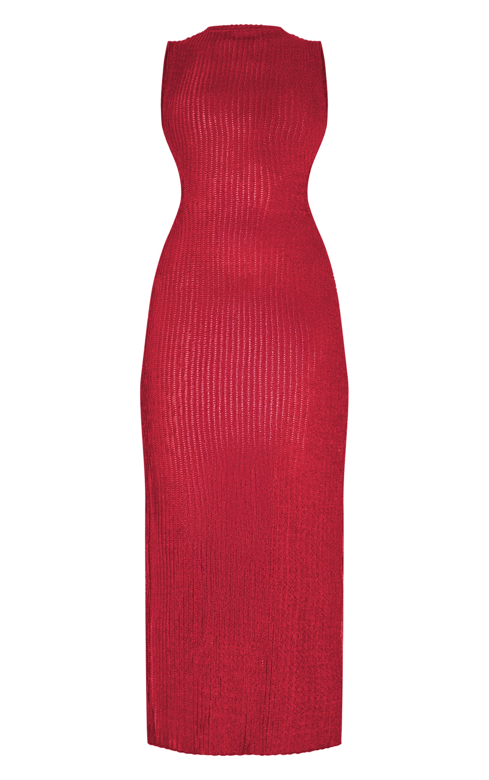 Burgundy Texture Extreme Back Cut Out Maxi Dress | Dresses | PLT USA