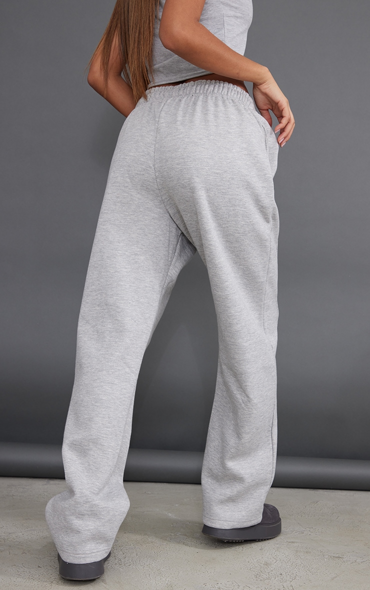 Ash Grey Basic Wide Leg Sweatpants | Athleisure | PrettyLittleThing USA