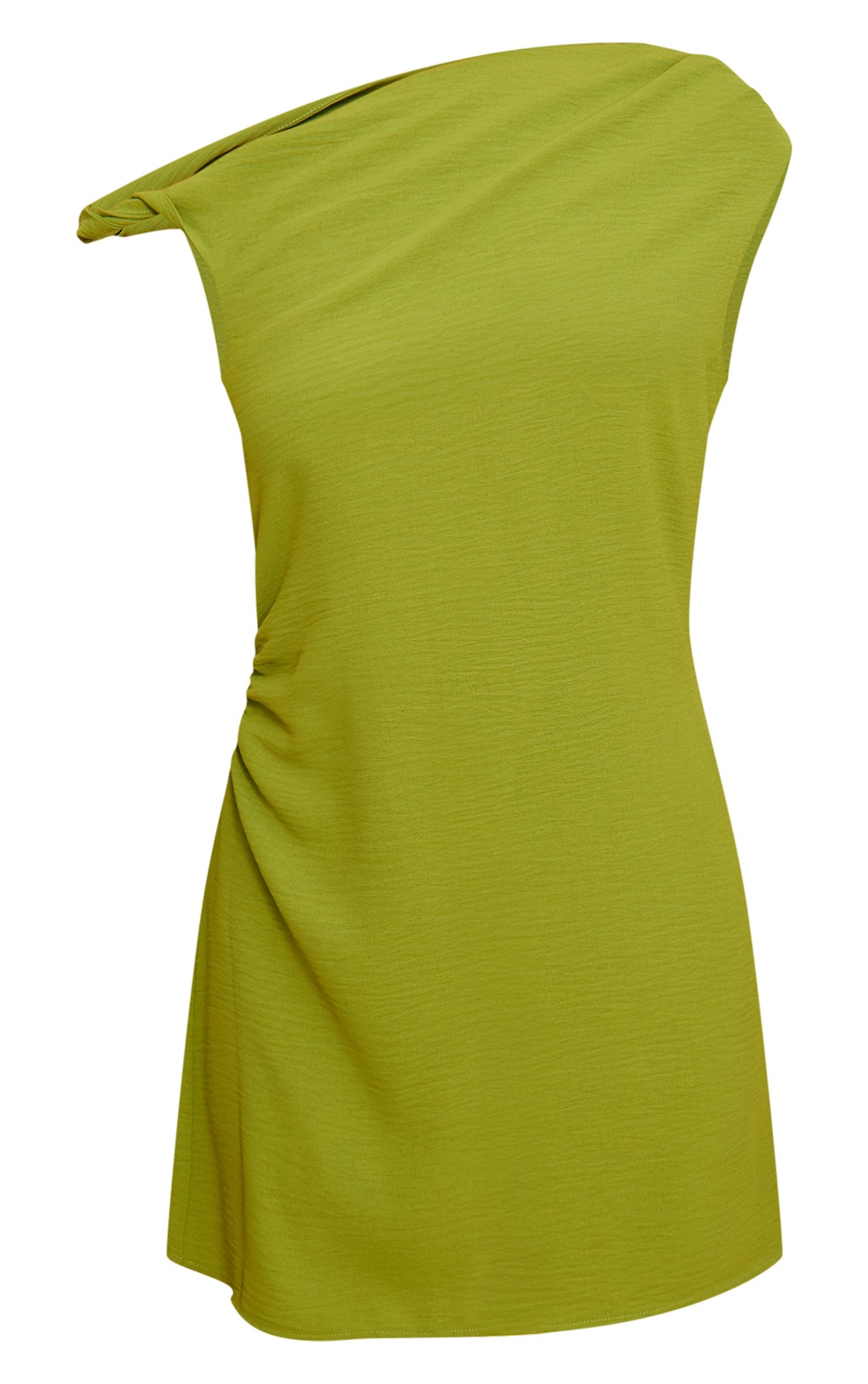Olive. Textured Asymmetric Shift Dress | Dresses | PLT