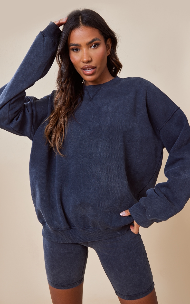 Charcoal Washed Cycling Shorts | Co-Ords | PrettyLittleThing USA