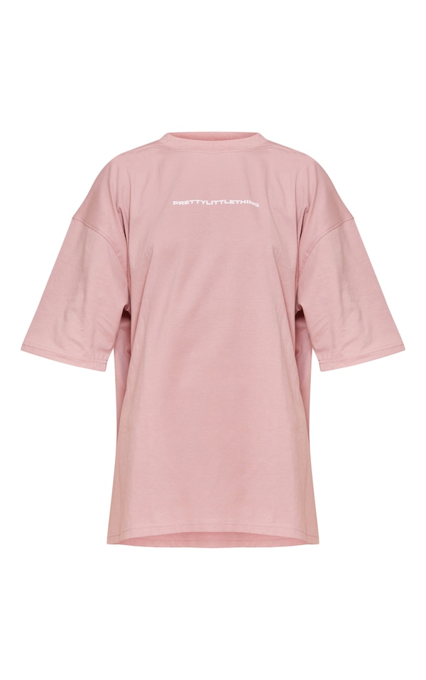 PLT Light Pink Print Oversized T-Shirt | Co-ords | PrettyLittleThing