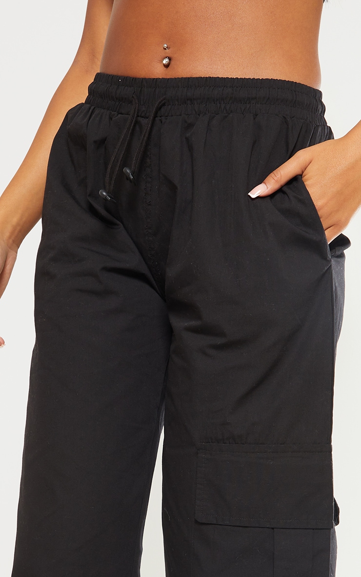 Tall Black Cargos With Toggles | Tall | PrettyLittleThing