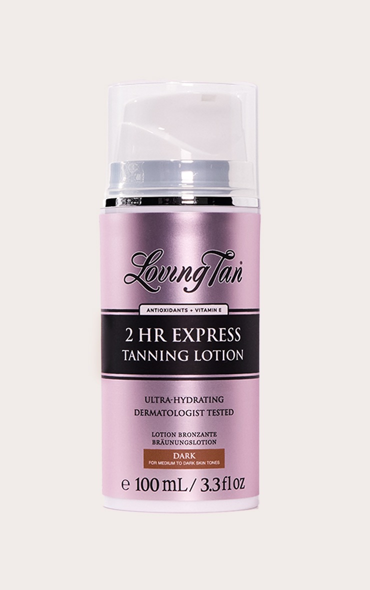 Loving Tan 2 HR Express Tanning Lotion Dark 100ml | Beauty | PrettyLittleThing KSA