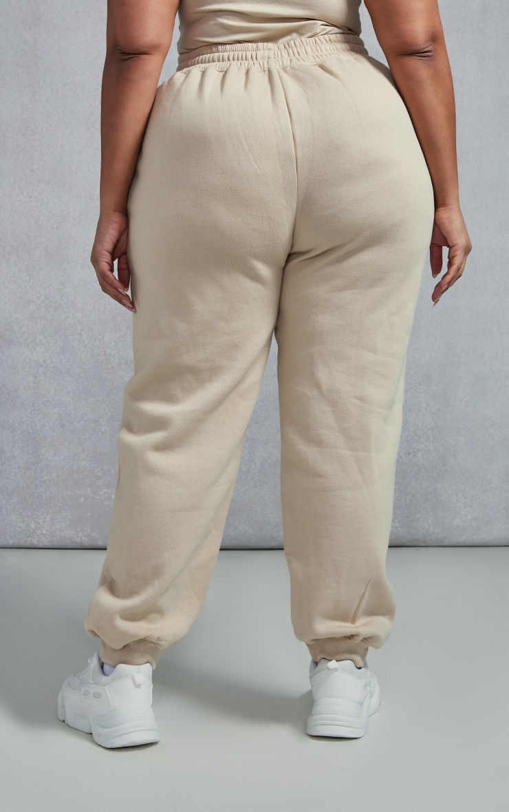 PLT Plus Oatmeal High Waisted Cuffed Sweatpants | Plus Size ...