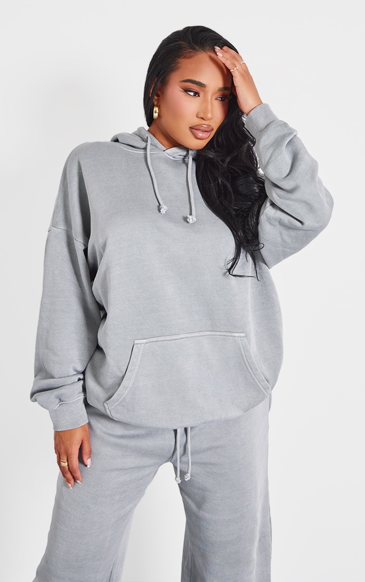 PRETTYLITTLETHING Shape Grey Hoodie | Shape | PLT