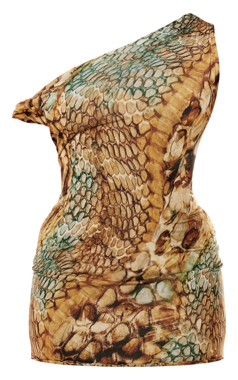 Plus Multi Abstract Snake Double Layer Dress | Plus Size ...